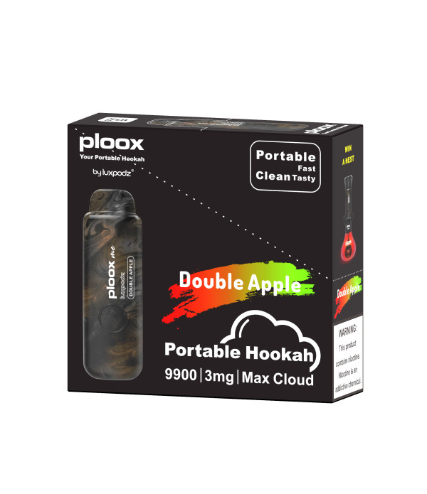 Ploox Hookah Pods 3mg 9900 Puffs 5ct
